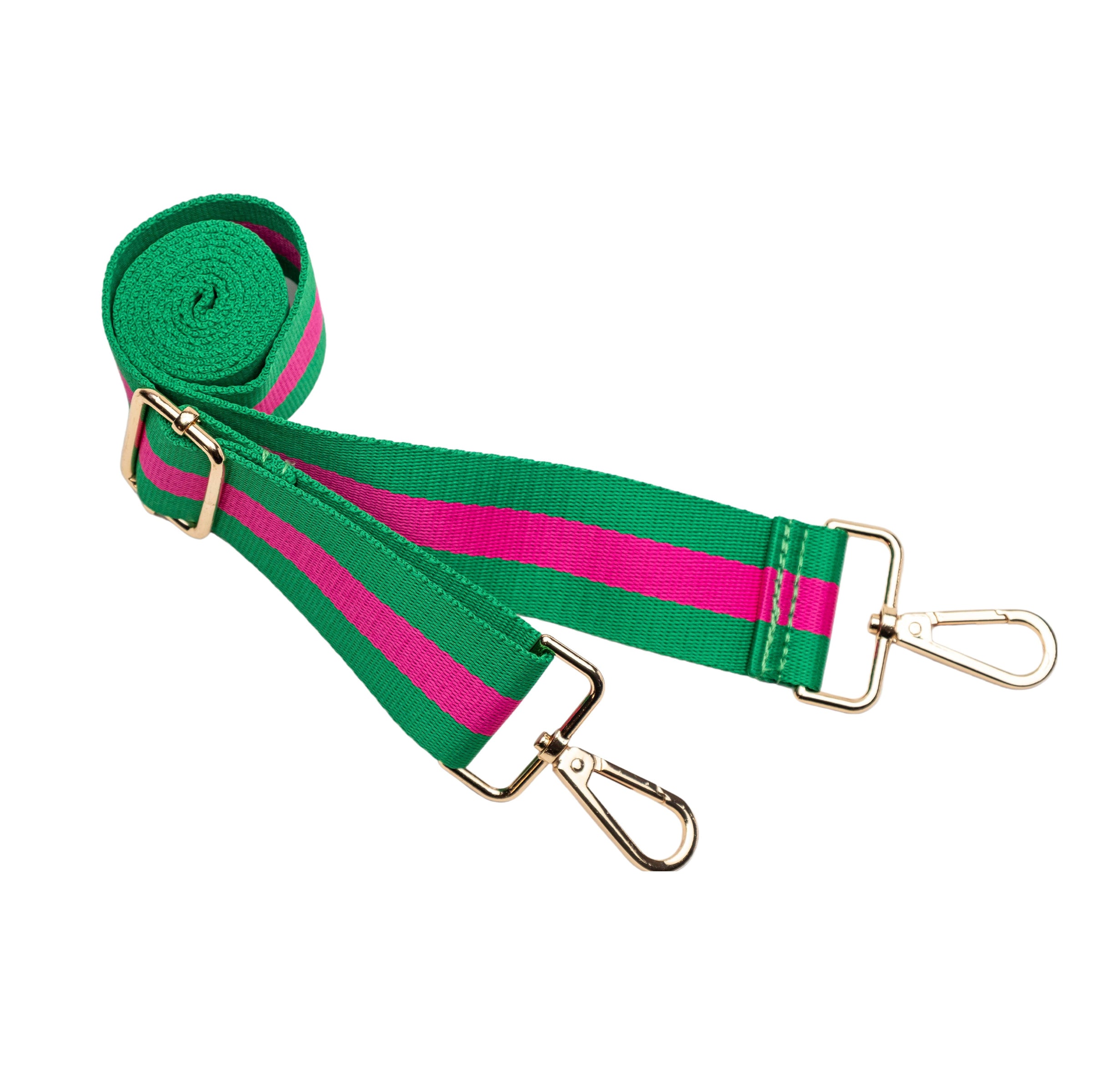 Pink/Green Strap with Gold Hardware